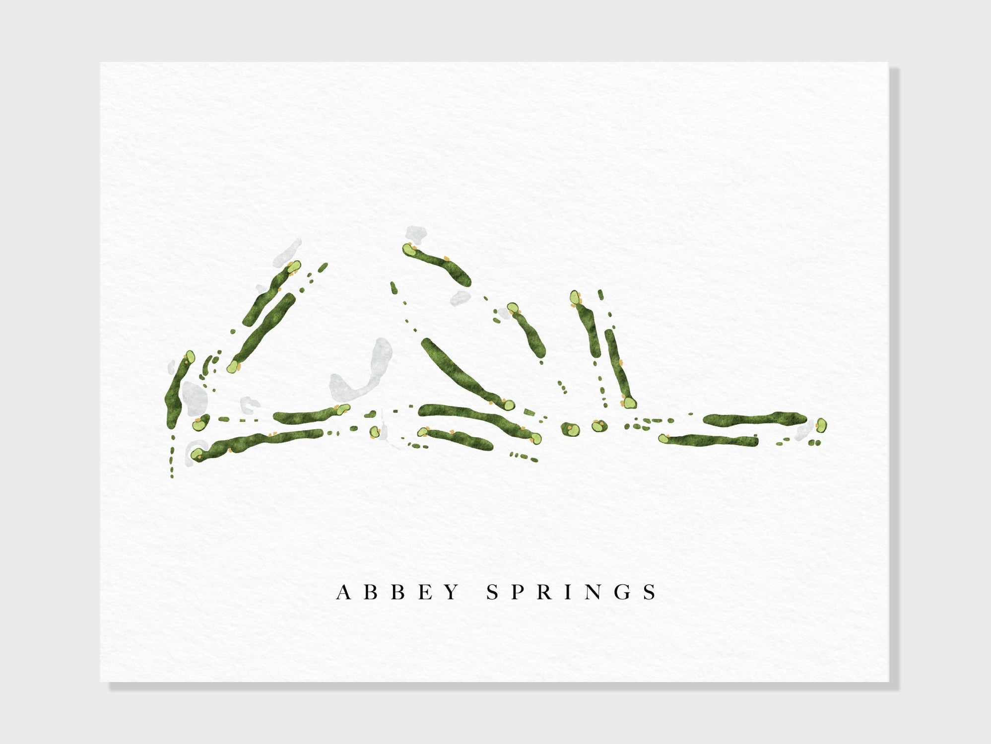 Golf Course Maps | Hand-Illustrated Aerial Course Layouts — Claire ...