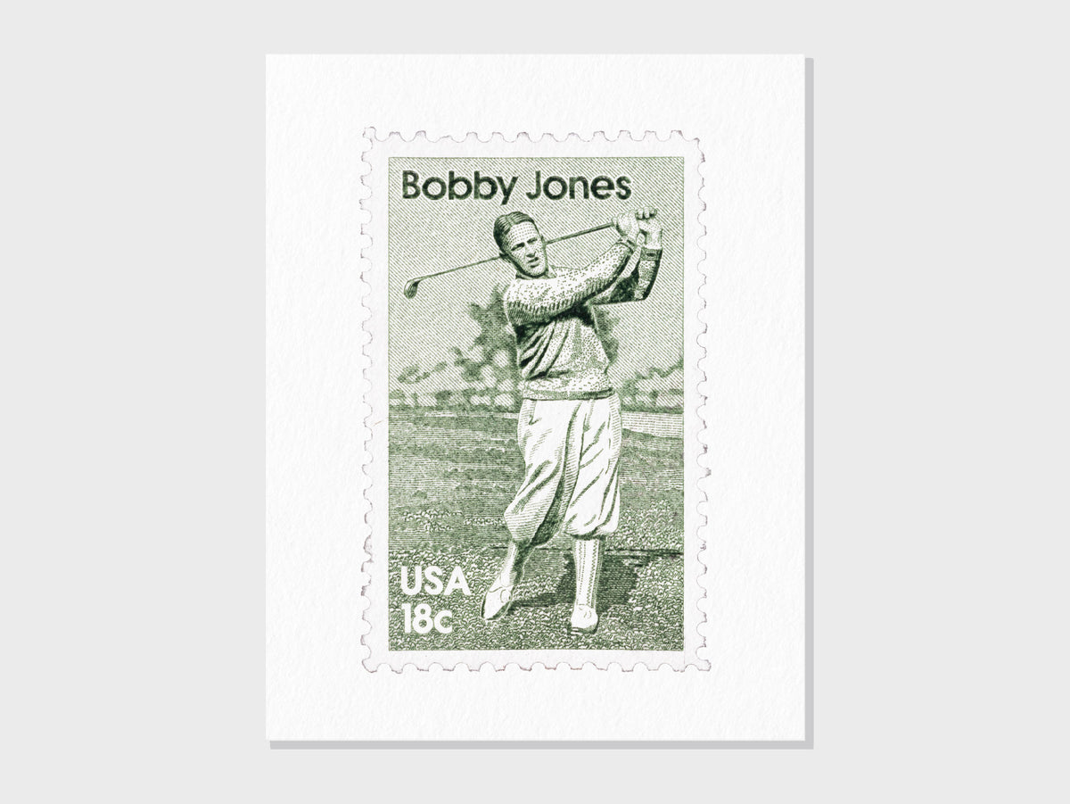 Vintage Stamp Bobby Jones | Postage Stamp Print — Claire Nilan | Art ...