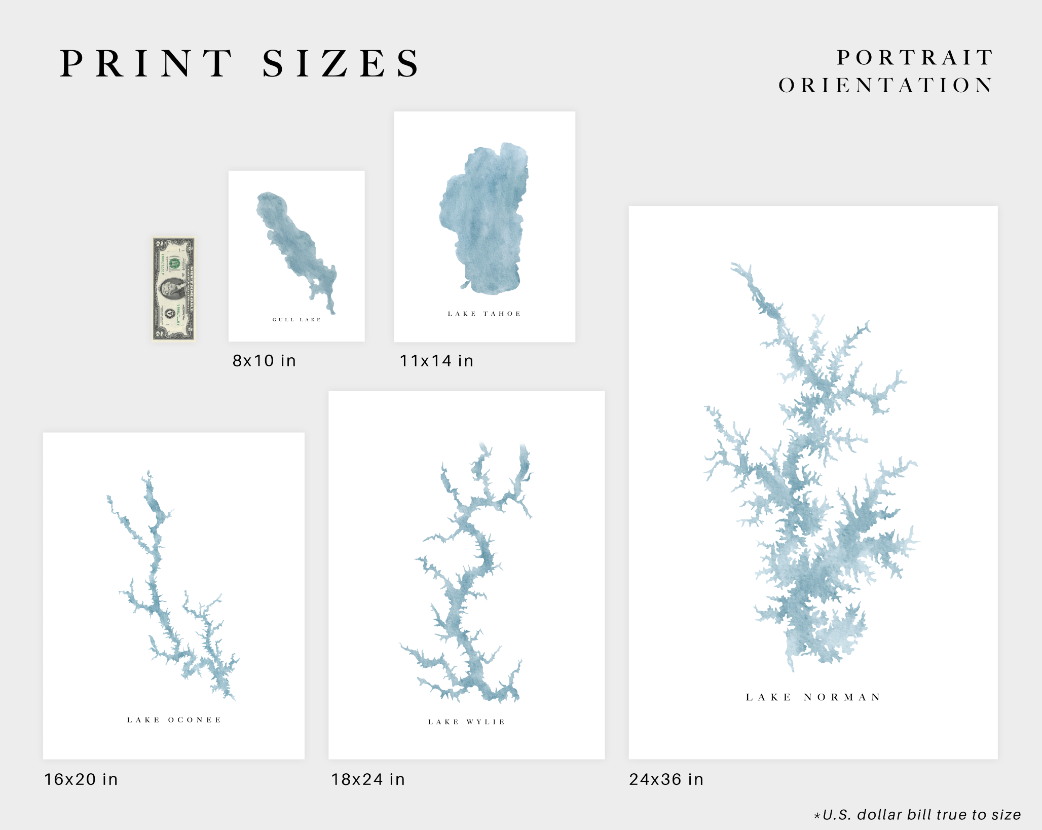 Custom Lake Map — Claire Nilan | Art + Design