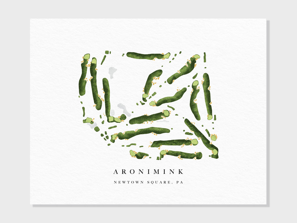 Golf Course Maps | Hand-Illustrated Aerial Course Layouts — Claire ...