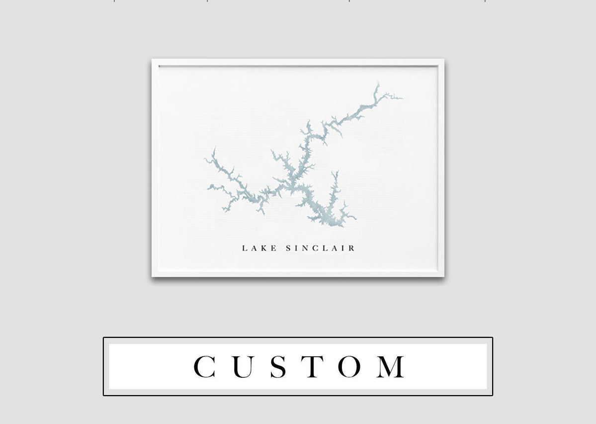 Custom Lake Map — Claire Nilan | Art + Design