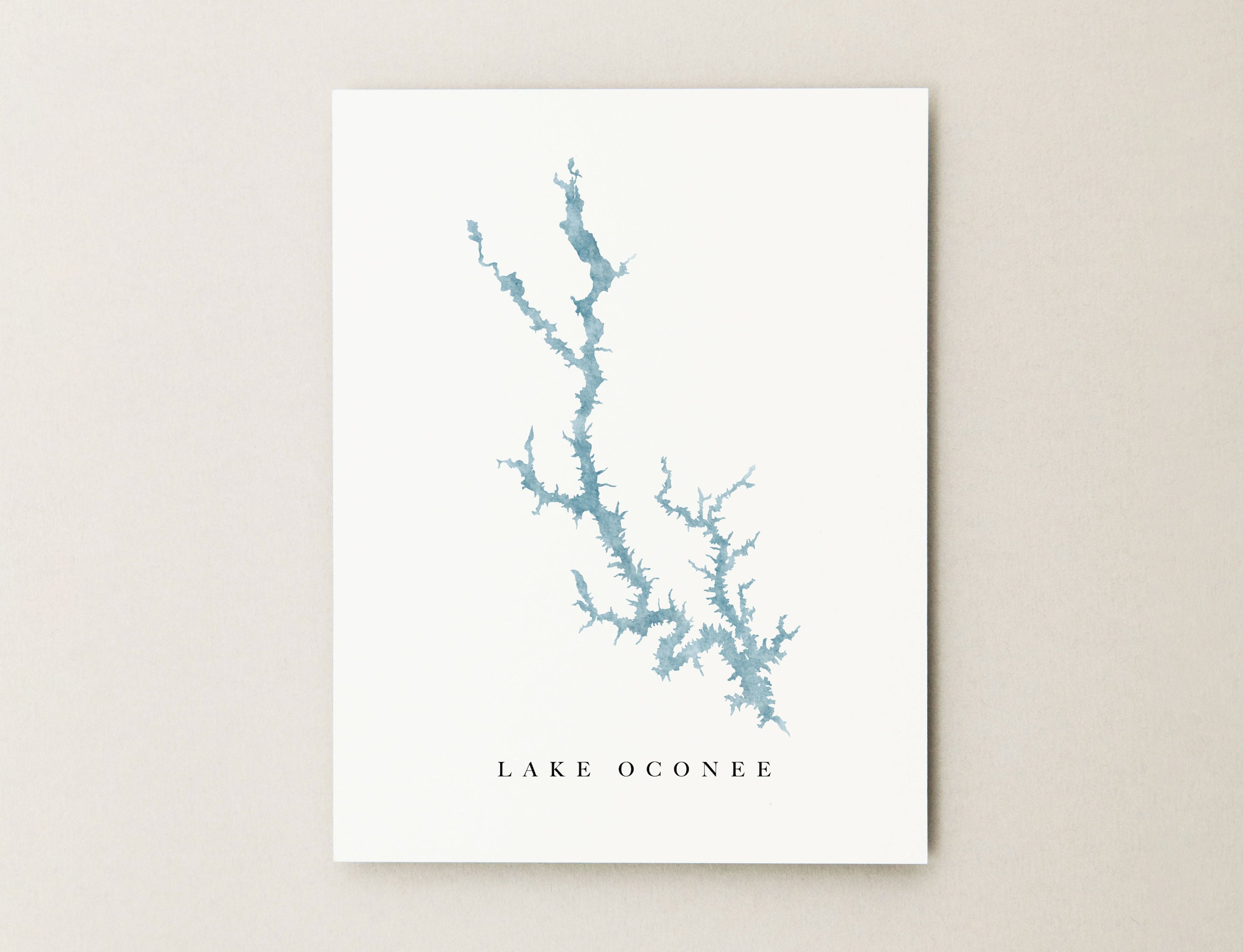 Custom Lake Greeting Card | Size A2 4.25" x 5.5" — Claire Nilan | Art ...