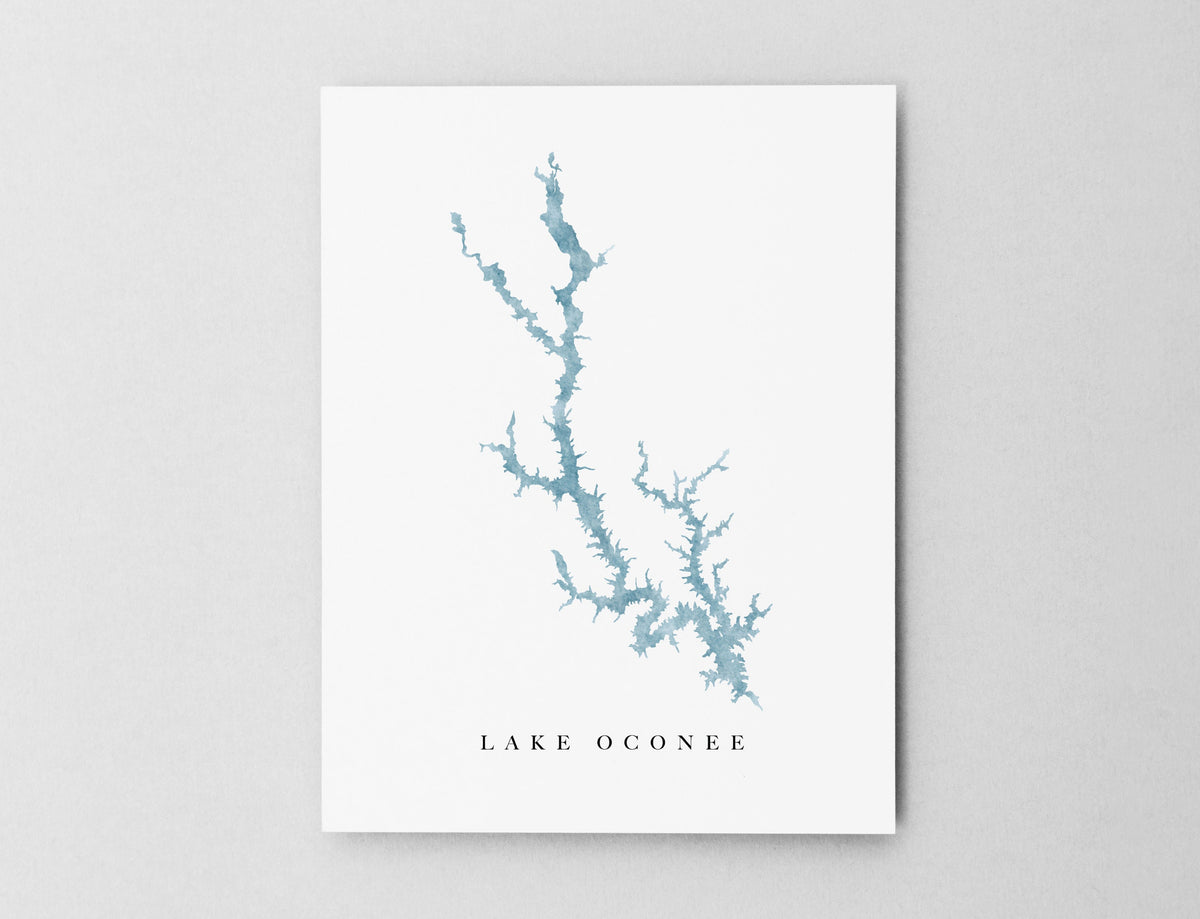 Custom Lake Greeting Card | Size A2 4.25" x 5.5" — Claire Nilan | Art ...