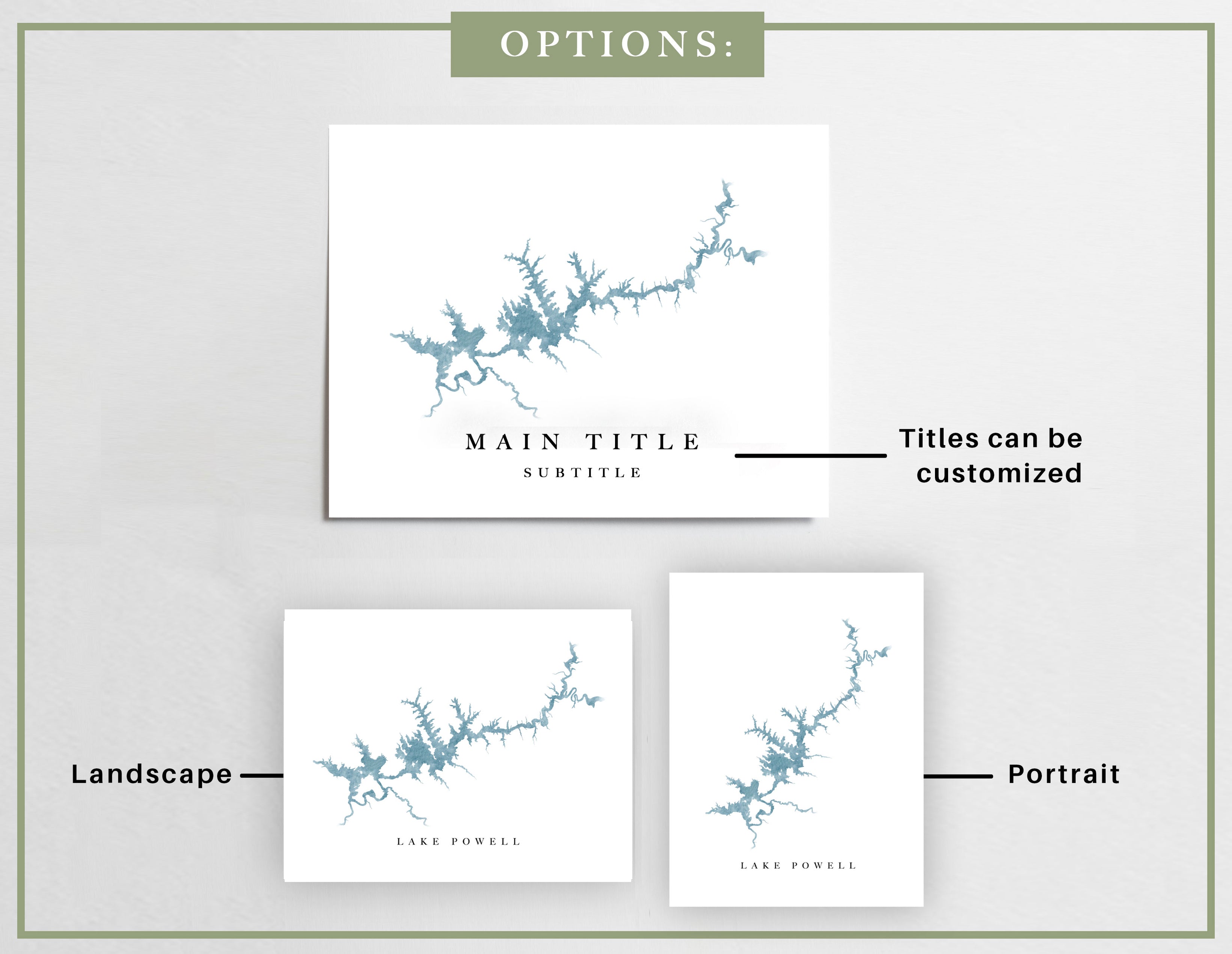 Custom Lake Map — Claire Nilan | Art + Design